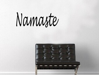 Namaste Wall Decal - Etsy