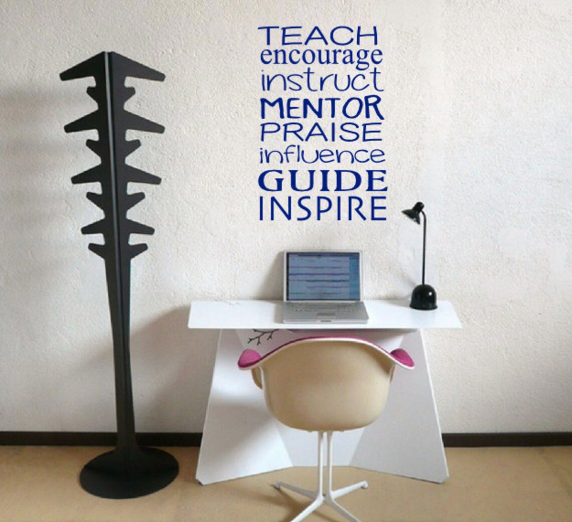 TEACH ENCOURAGE INSTRUCT Wall Decal Classroom Decal | Etsy