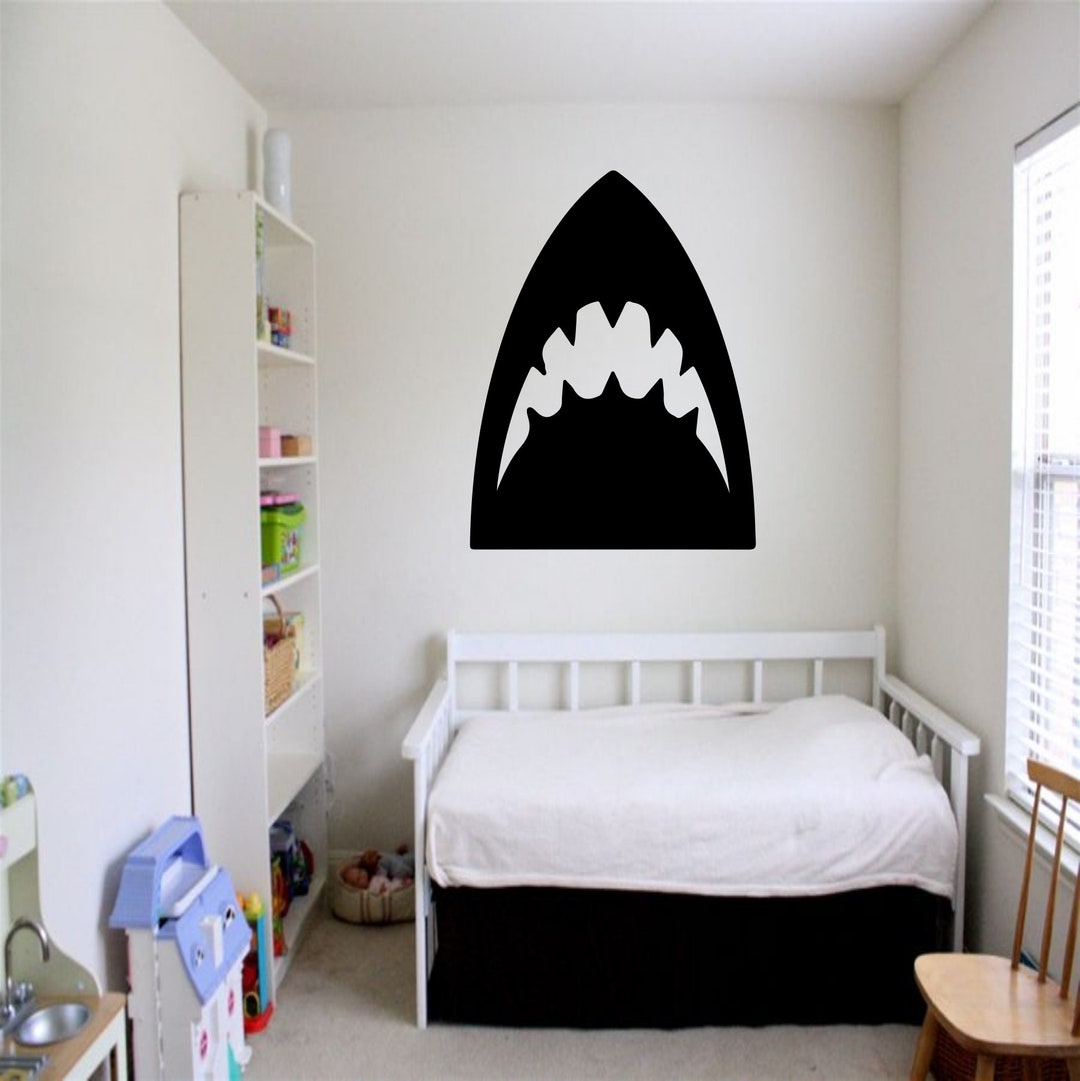 Shark Mouth Decal - Jaws of Shark - Jaws Decal - Shark Week - Shark ...