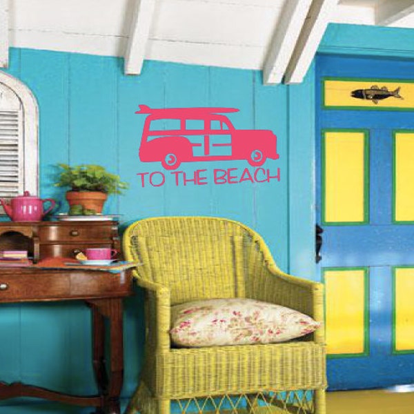 Surfboard Wall Decal - Etsy