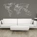 Large World Map Wall Decal With Outlined Countries and United States ...