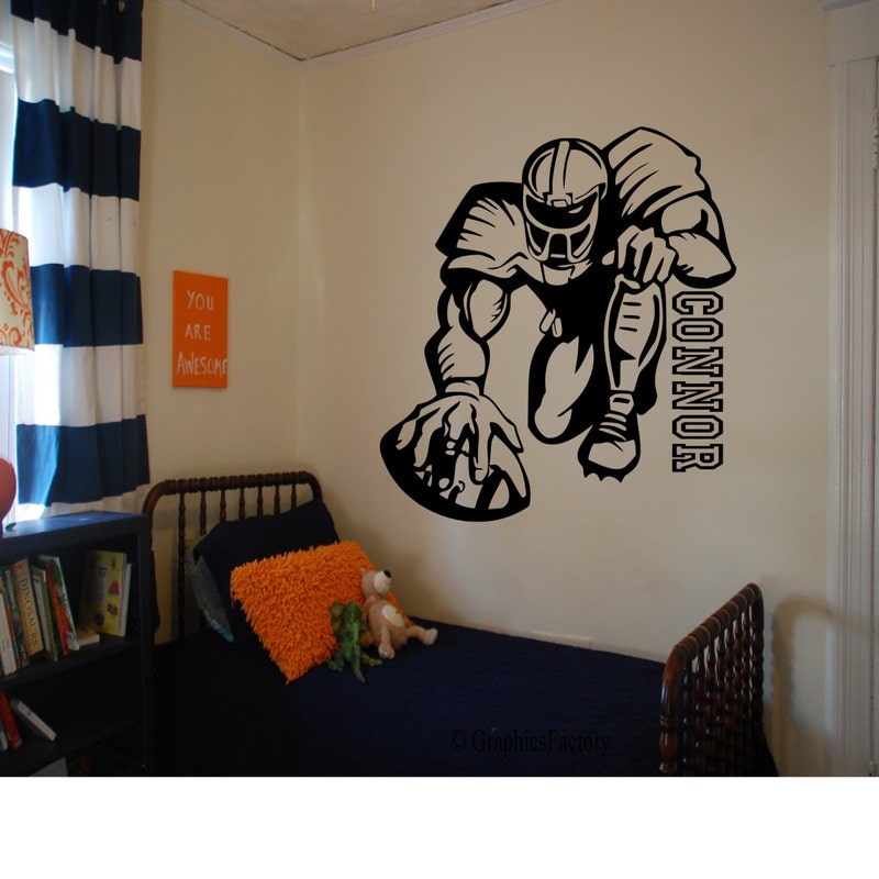 Football Wall Decals - Etsy