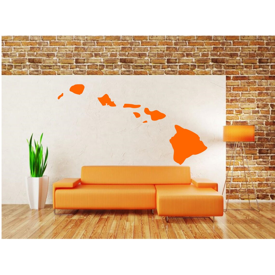 Hawaiian Island Wall Decal Hawaii Decal Hawaiian Island - Etsy