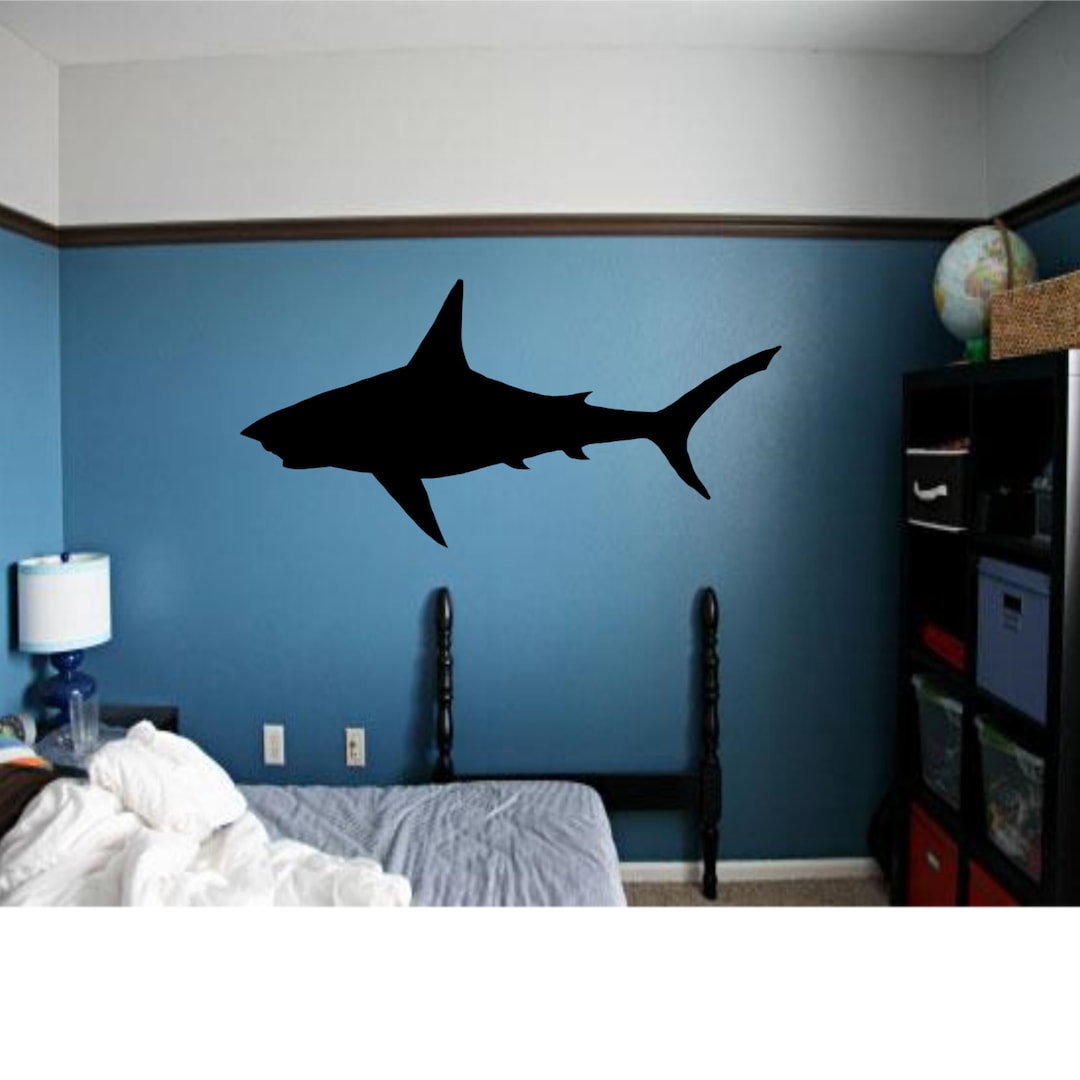 Shark Decal - Great White Shark Wall Art - Shark Week - Shark Decor ...
