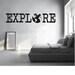 Explore With Globe Wall Decal - Travel Decal - Globe Decal - Adventure ...