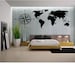 Map of the World With Compass Rose Combo Wall Decal - Etsy