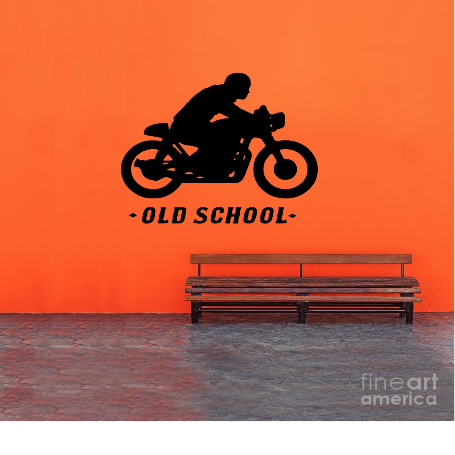 Old School Caferacer Motorcycle Wall or Car Decal - Etsy