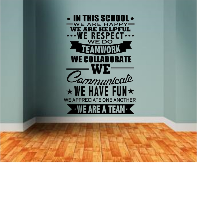 School Decal - School Wall Decal -school Large Decal - Classroom Decal ...