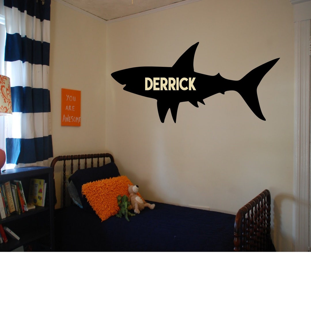 Shark Decal - Great White Shark Wall Art - Kids Room - Shark Week ...