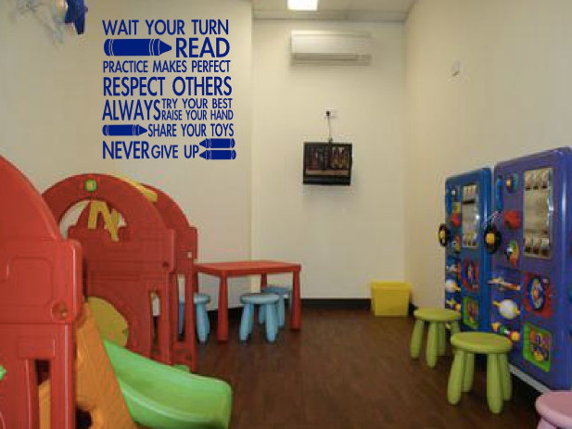 Classroom Decal Classroom Rules Wall Decal Teacher Rules | Etsy