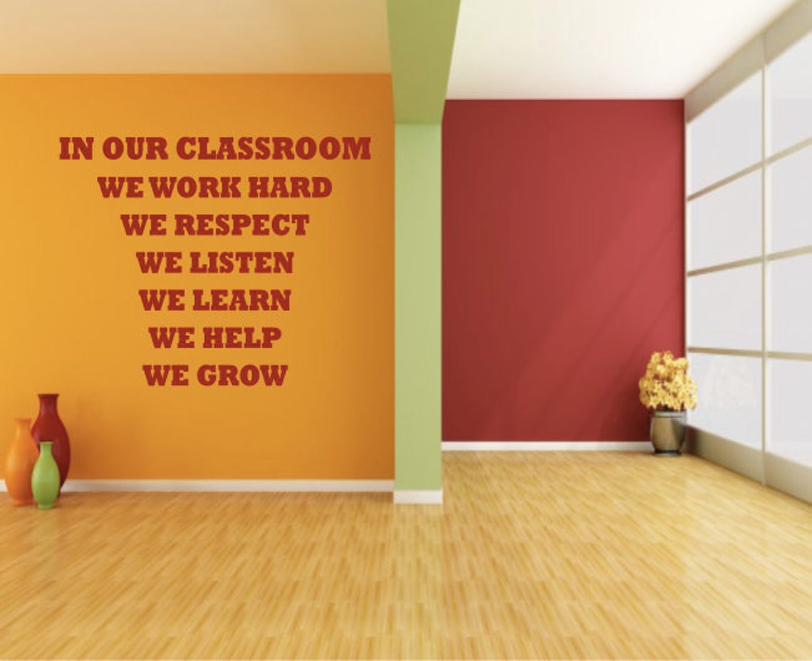 Classroom Decor in Our Classroom Wall Decal Teacher Decal - Etsy