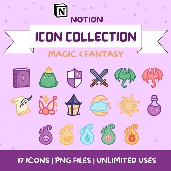 Cute Notion Icons - Etsy