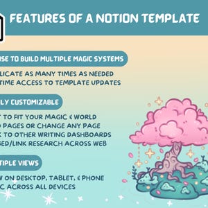 Ultimate Magic System Notion Template 2026 | SFF Worldbuilding Planner ...
