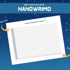 Writing Goals & Word-count Trackers Bundle | Writing Project Worksheets ...