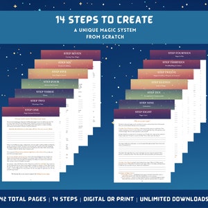 Magic System Worldbuilding Workbook | Create Magic for Fantasy ...