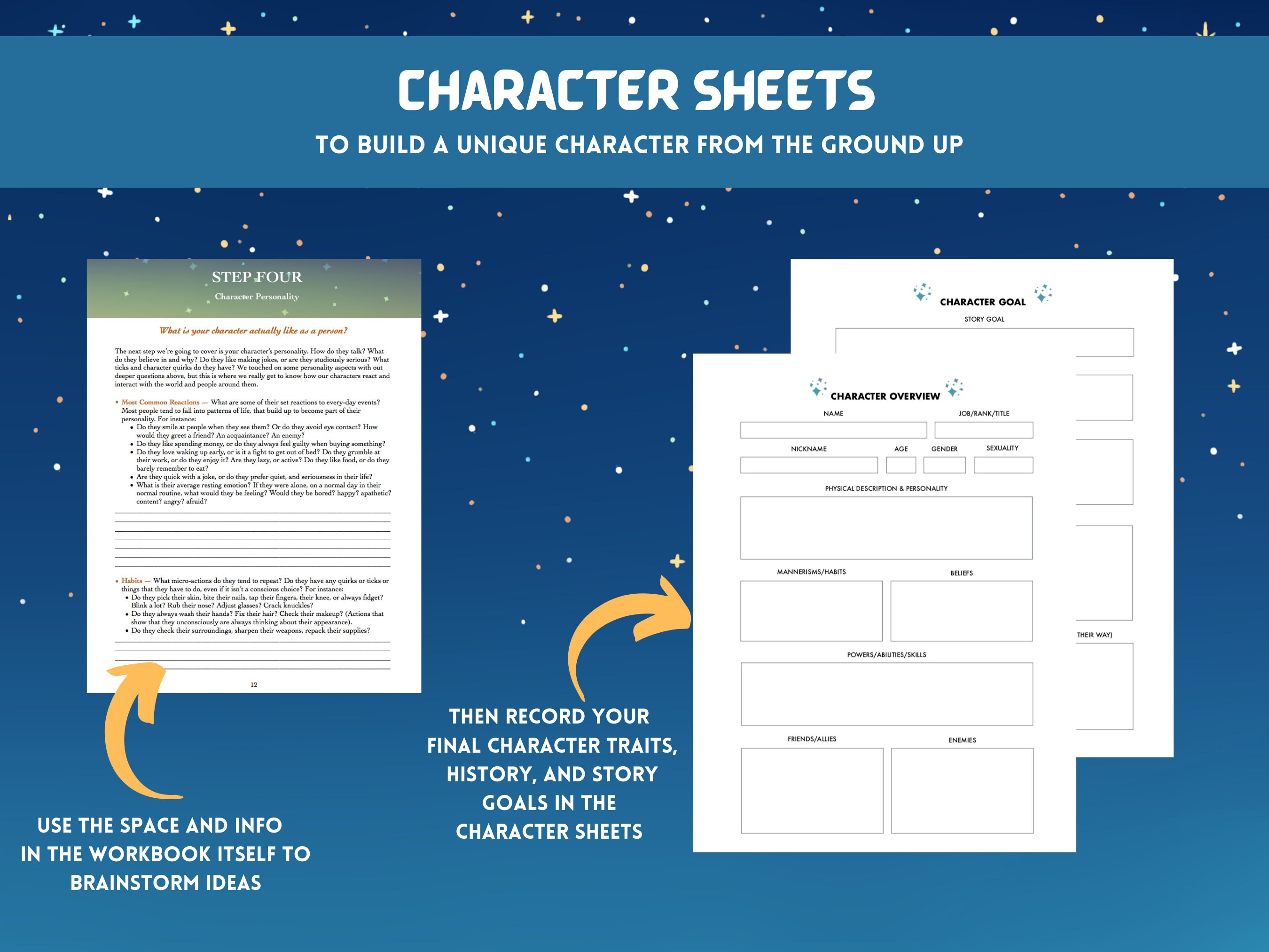 Character Worldbuilding Workbook | Build Characters for Fantasy ...