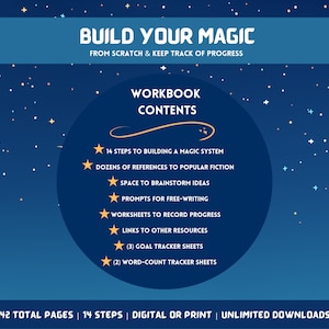 Magic System Worldbuilding Workbook | Fantasy Writing Guide (digital ...