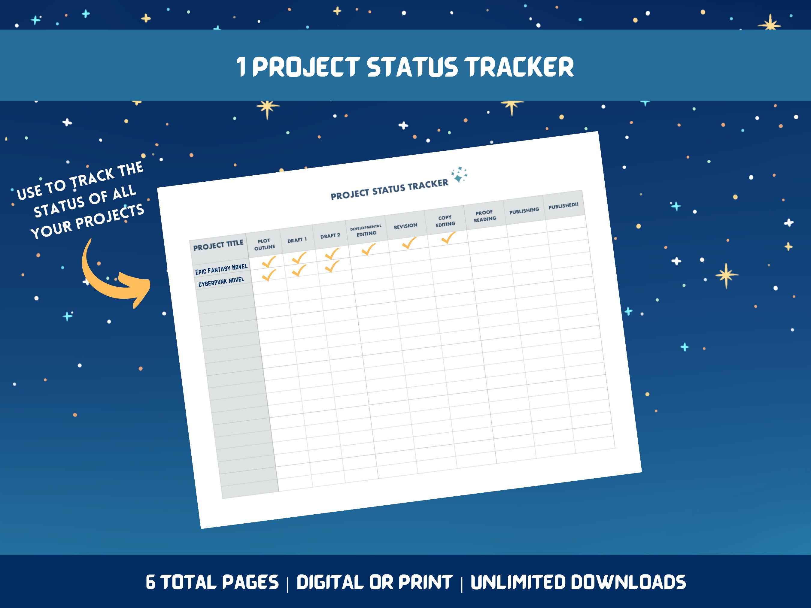 Writing Goals & Word-count Trackers Bundle | Writing Project Worksheets ...