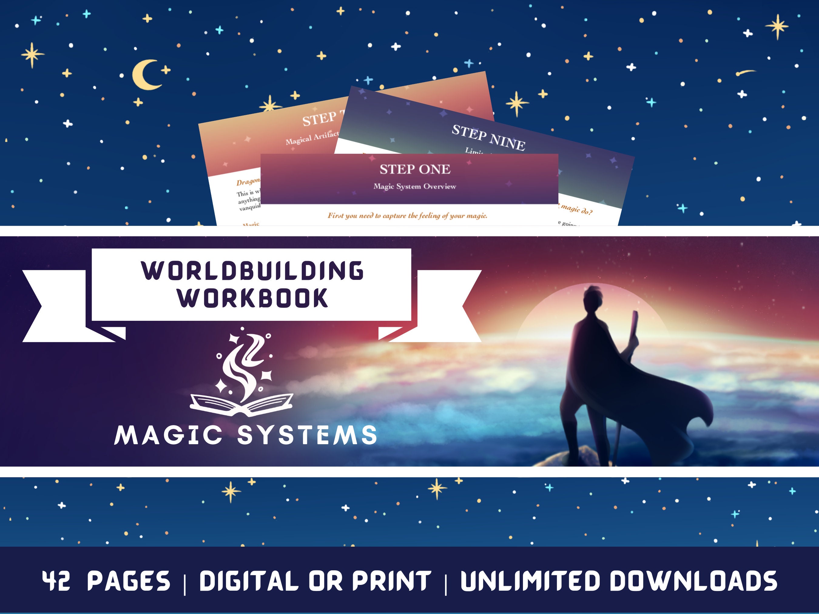 Magic System Worldbuilding Workbook Create Magic for Fantasy ...