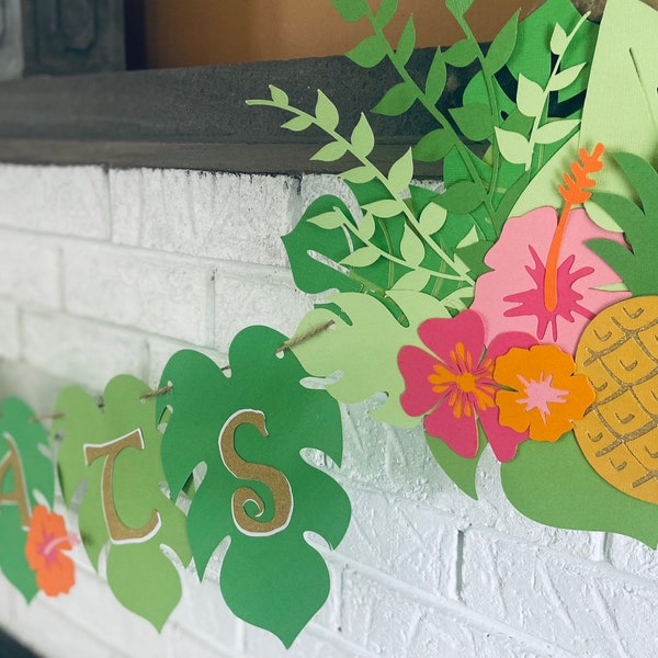 Hawaiian Birthday Banner - Etsy