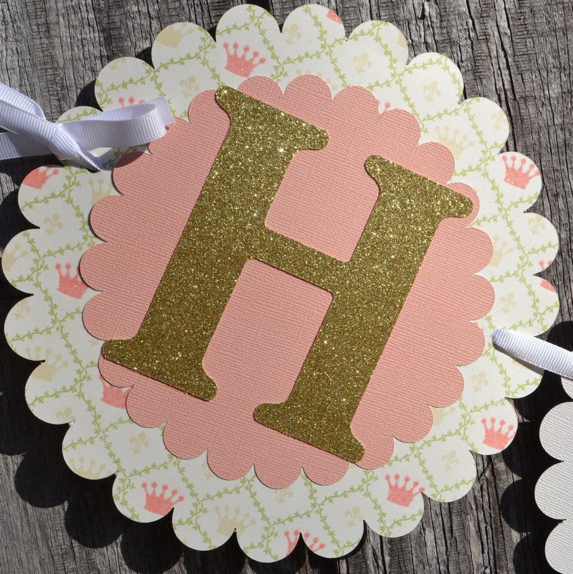 Princess Birthday Banner, Princess Crown Banner, Happy Birthday Banner ...