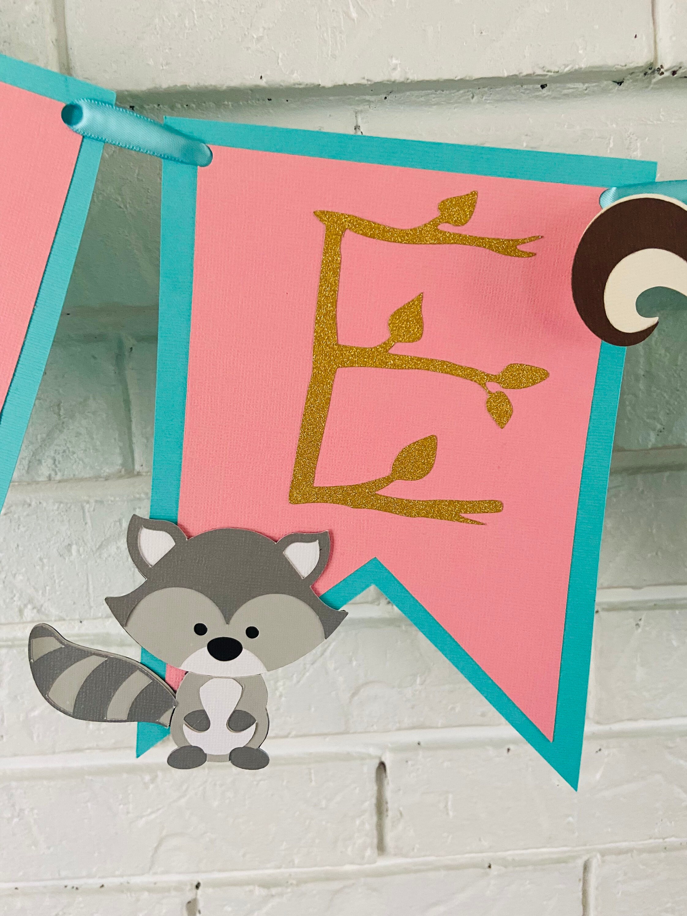 Woodland Banner, Woodland Baby Shower Banner, Forest Animal Banner ...