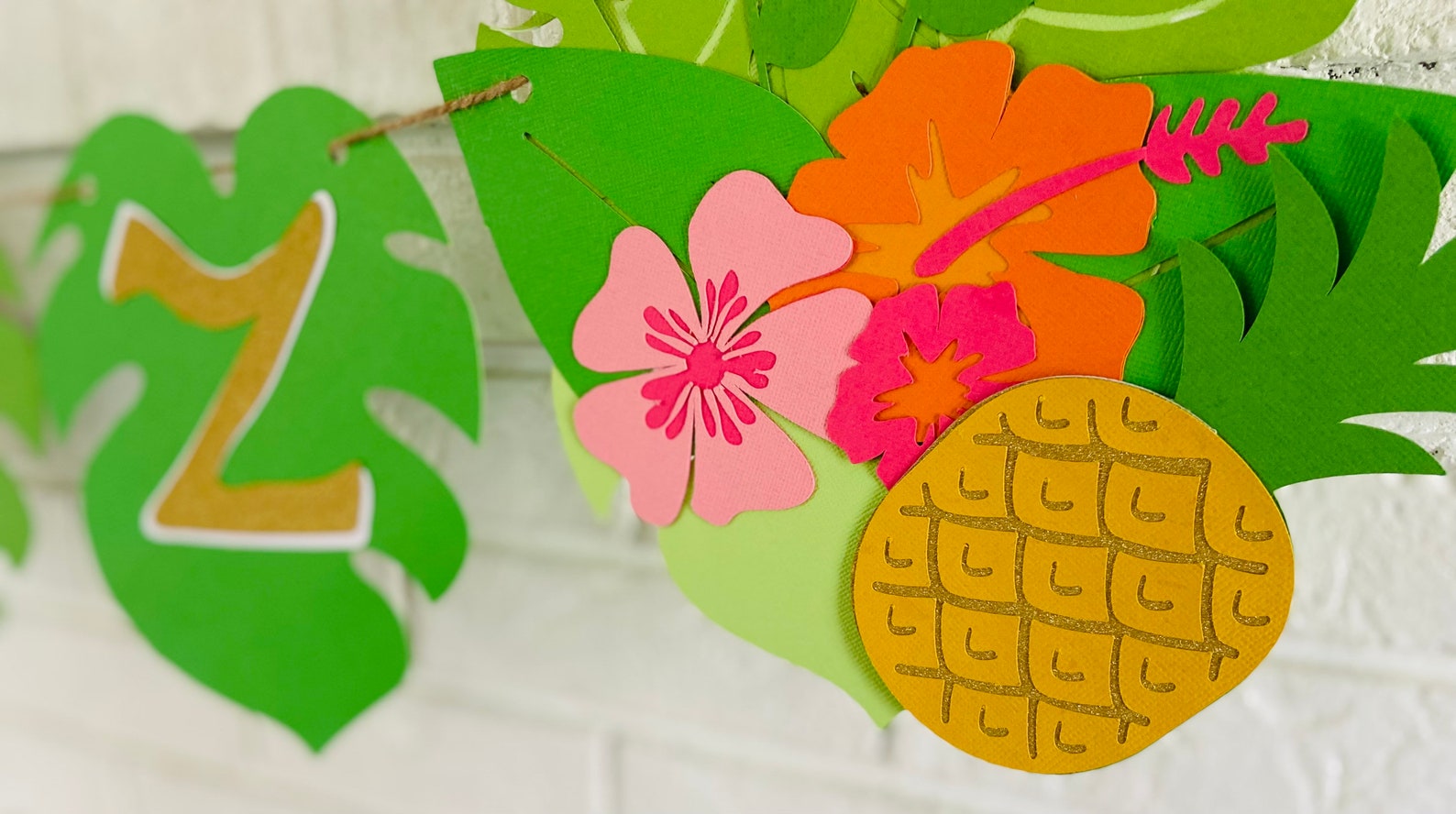 Luau Banner Beach Birthday Banner Hawaiian Themed Banner - Etsy