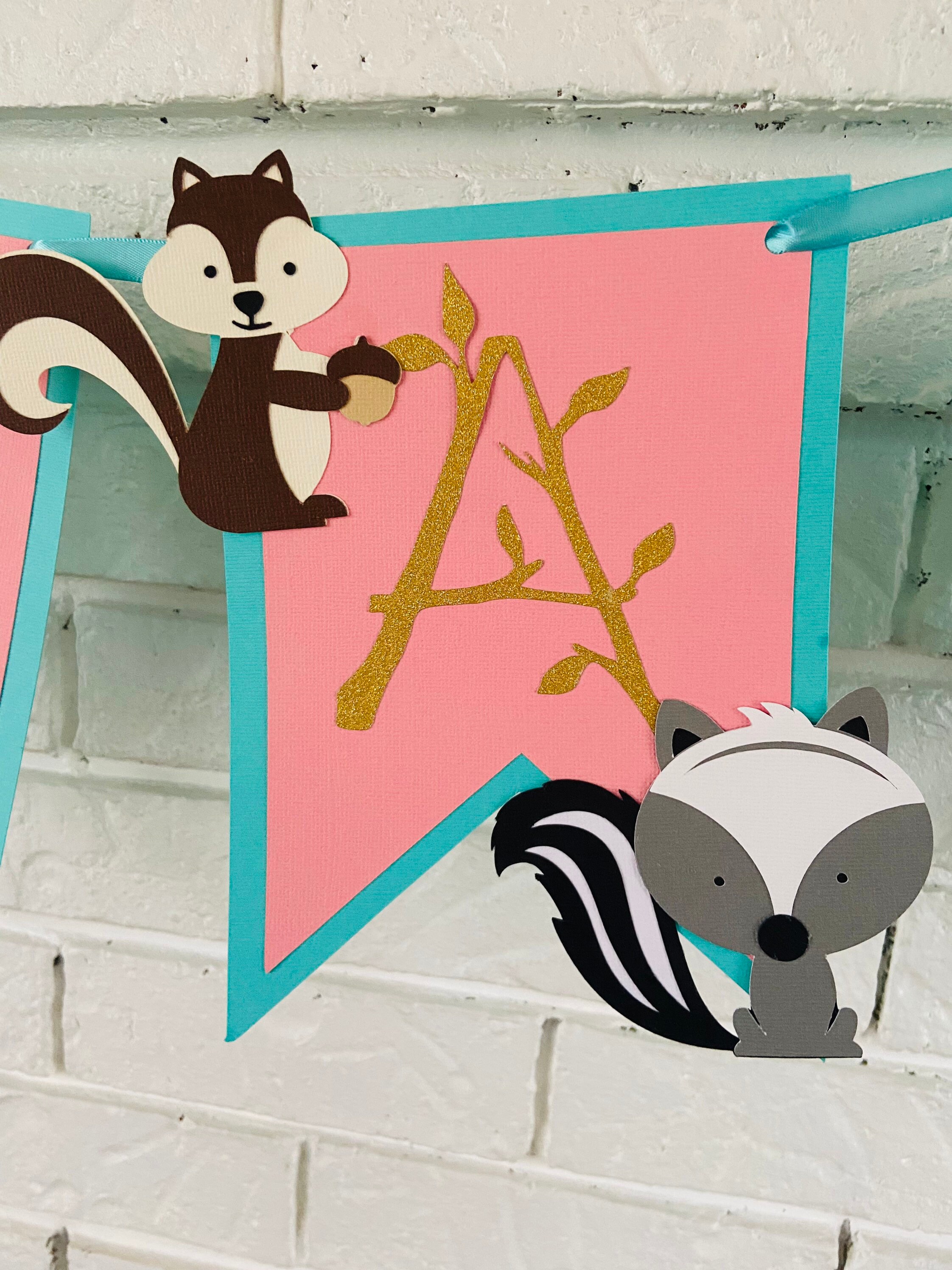Woodland Banner, Woodland Baby Shower Banner, Forest Animal Banner ...