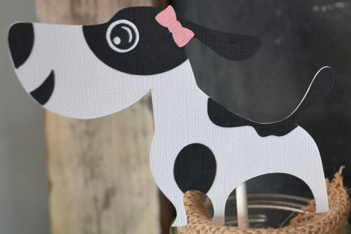 Perro cumpleaños fiesta Cupcake Toppers cachorro cumpleaños | Etsy