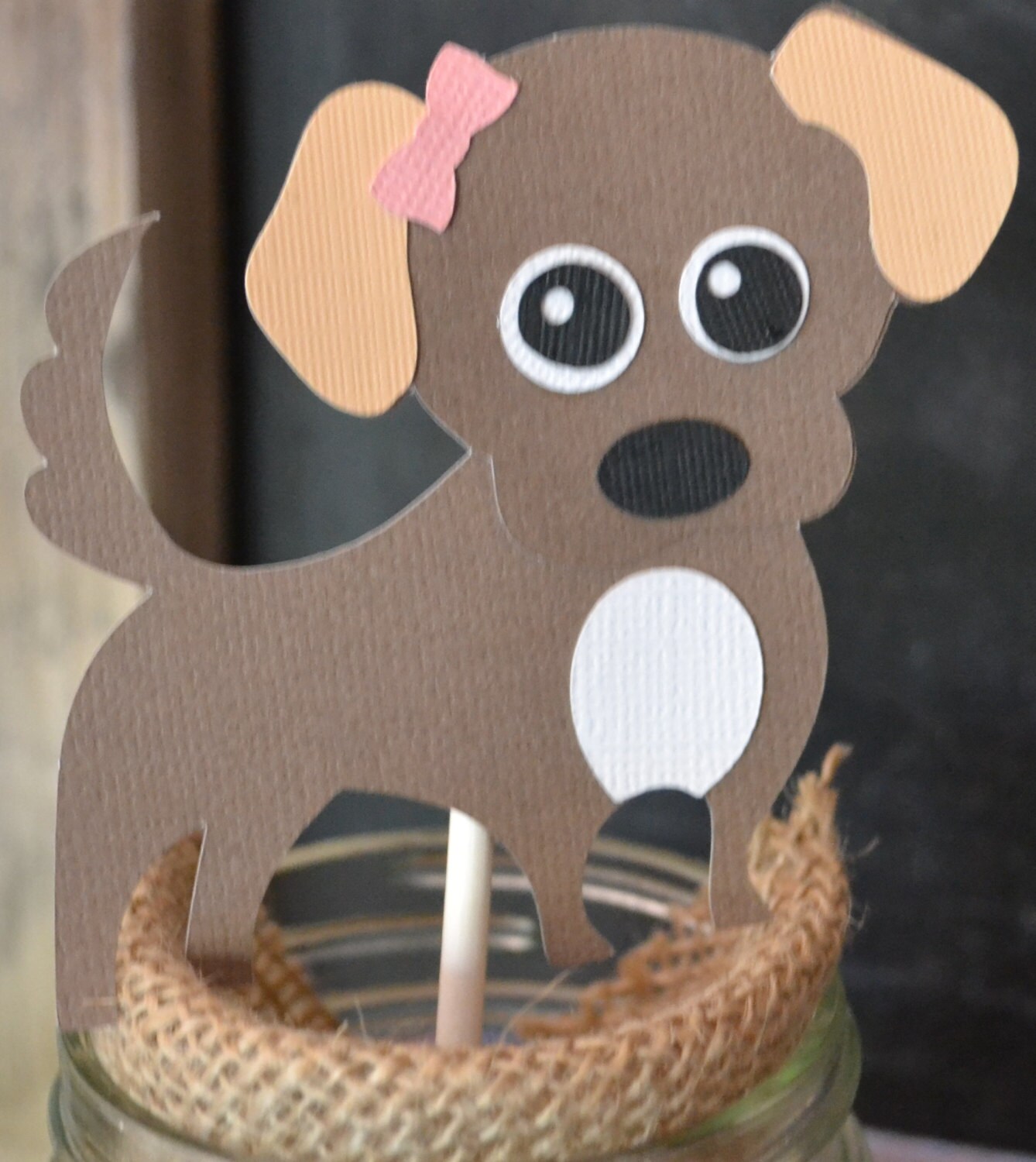 Dog Birthday Party Cupcake Toppers Puppy Birthday Party | Etsy
