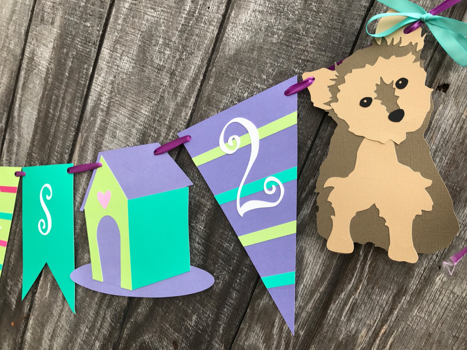 Puppy and Kitten Birthday Party Banner Kitten Birthday | Etsy