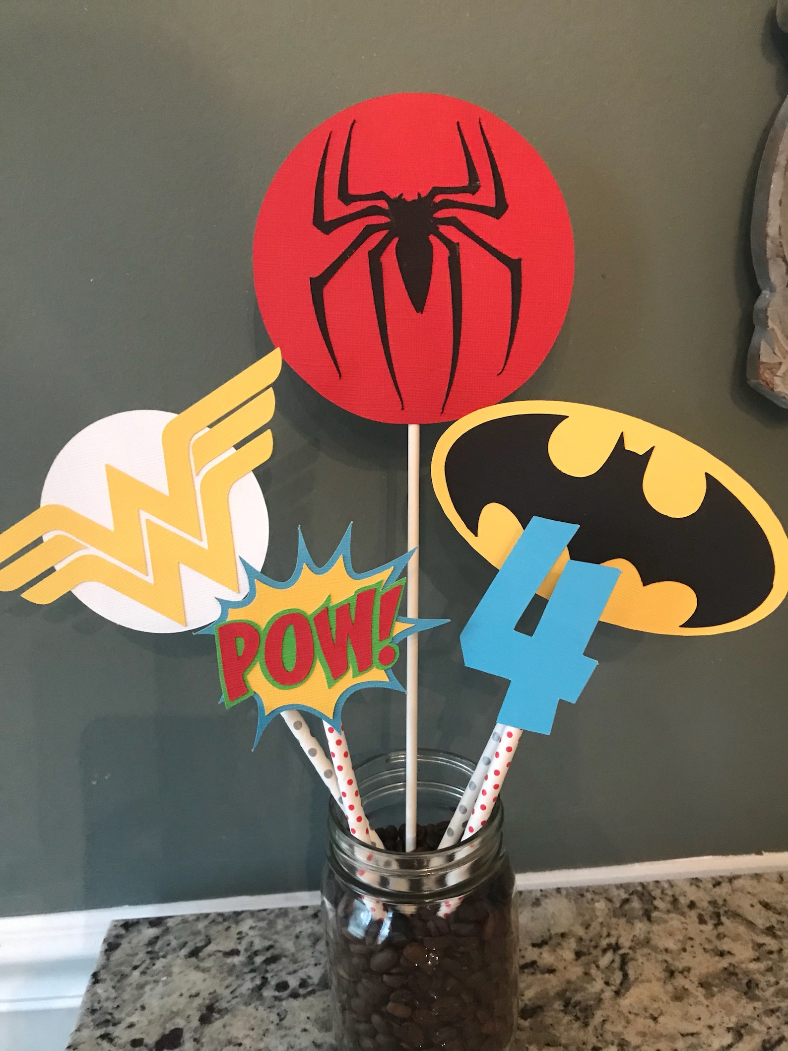Superhero Party Centerpiece - Etsy