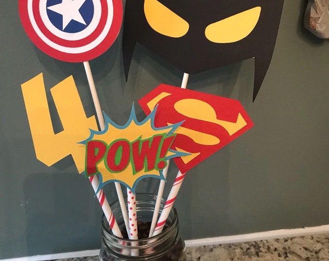 Superhero Party Centerpiece - Etsy
