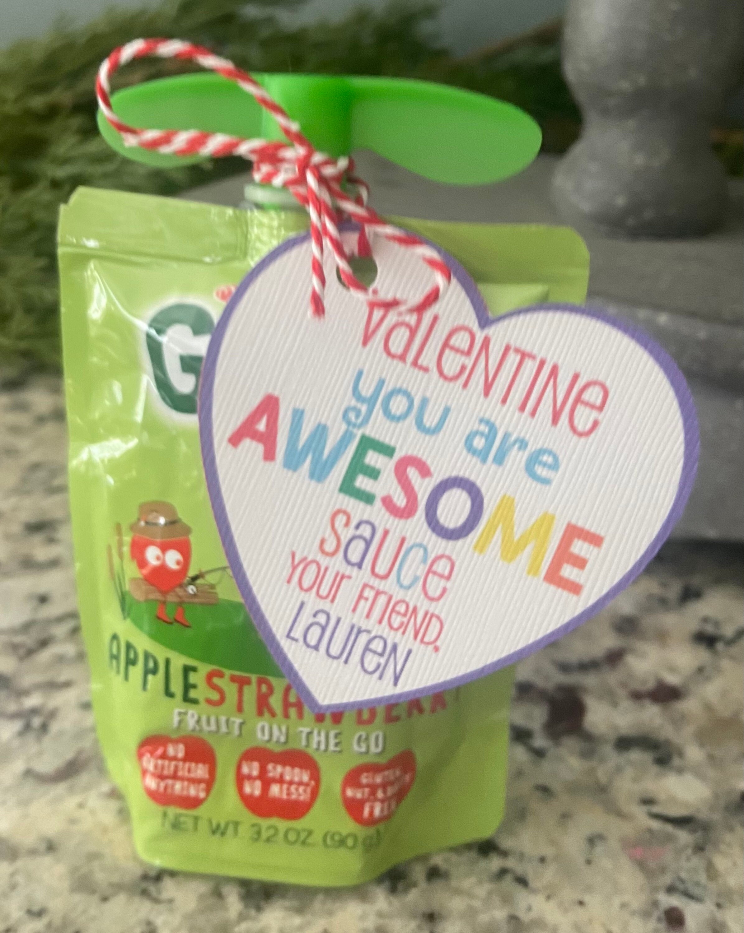 School Valentine’s Day Gift Tags, Kid’s School Valentine’s Day Apple ...