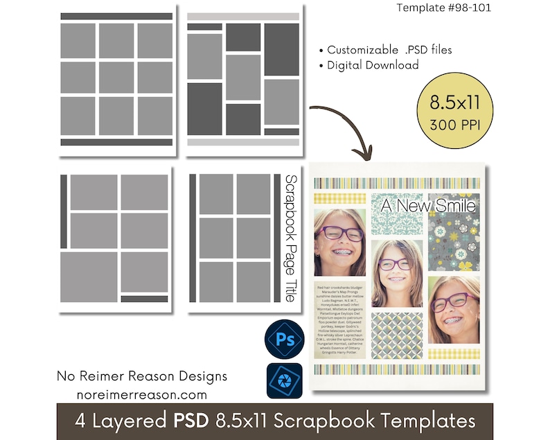 Scrapbook Page Templates Scrapbook Pages Layouts Scrapbook Layouts ...