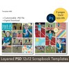 Digital School K-12 Scrapbook Template, School Years Photo Collage ...
