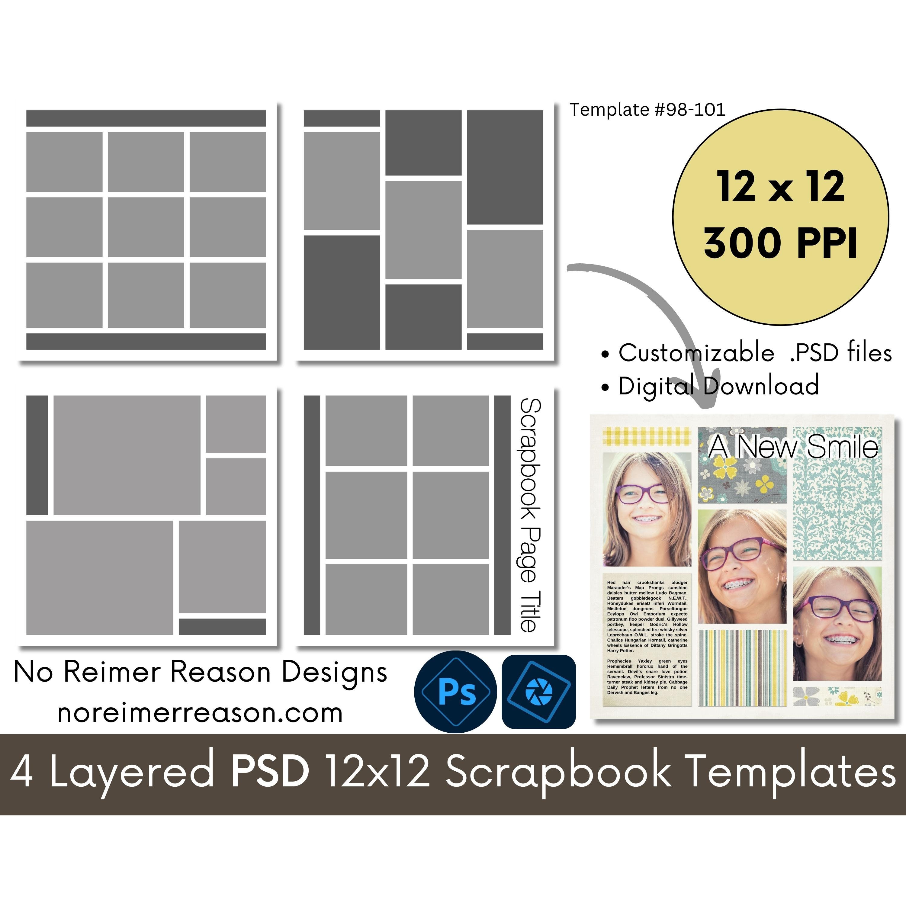 Scrapbook Page Layout Templates