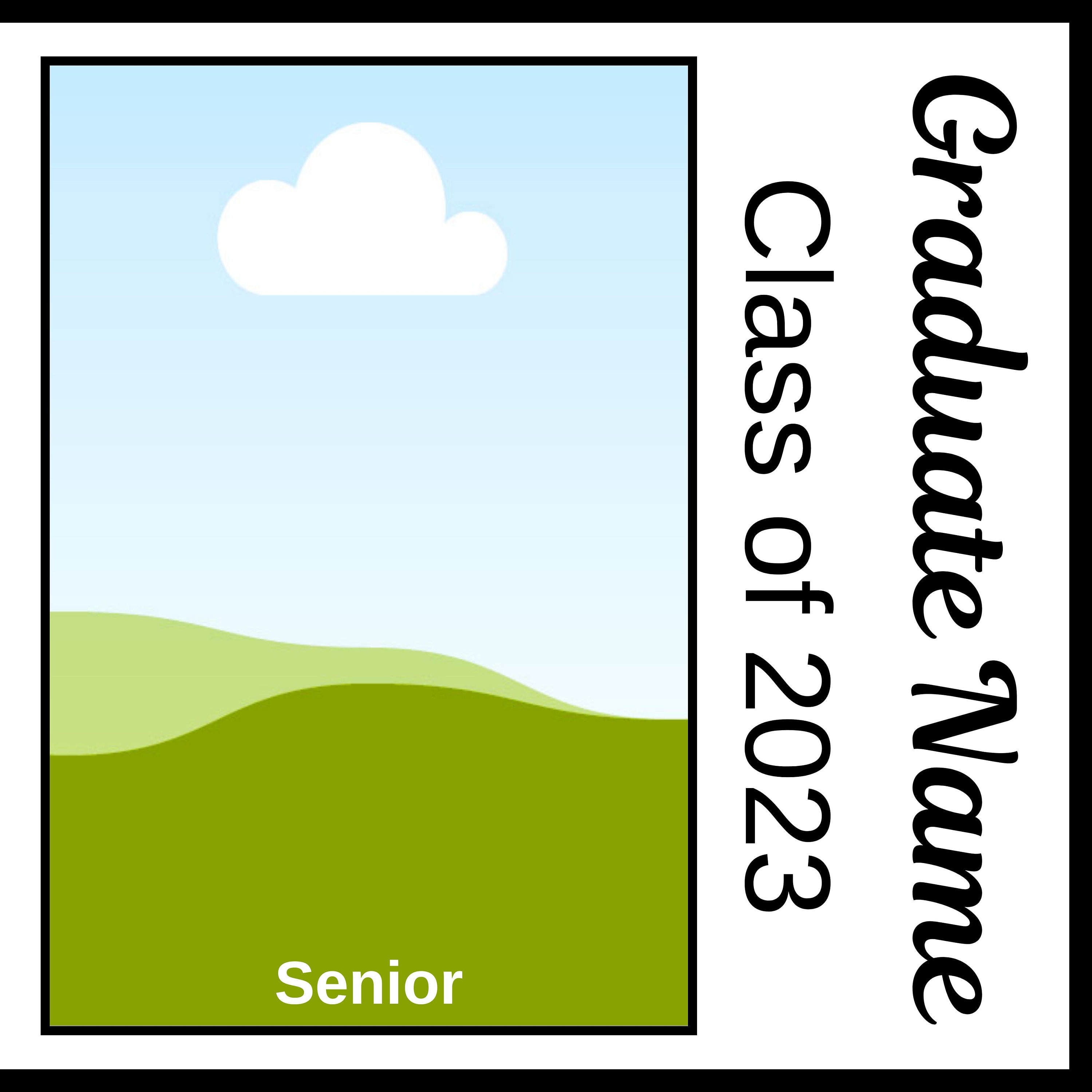 12x12 CANVA Graduation Scrapbook Template, Editable K-12 School Years ...