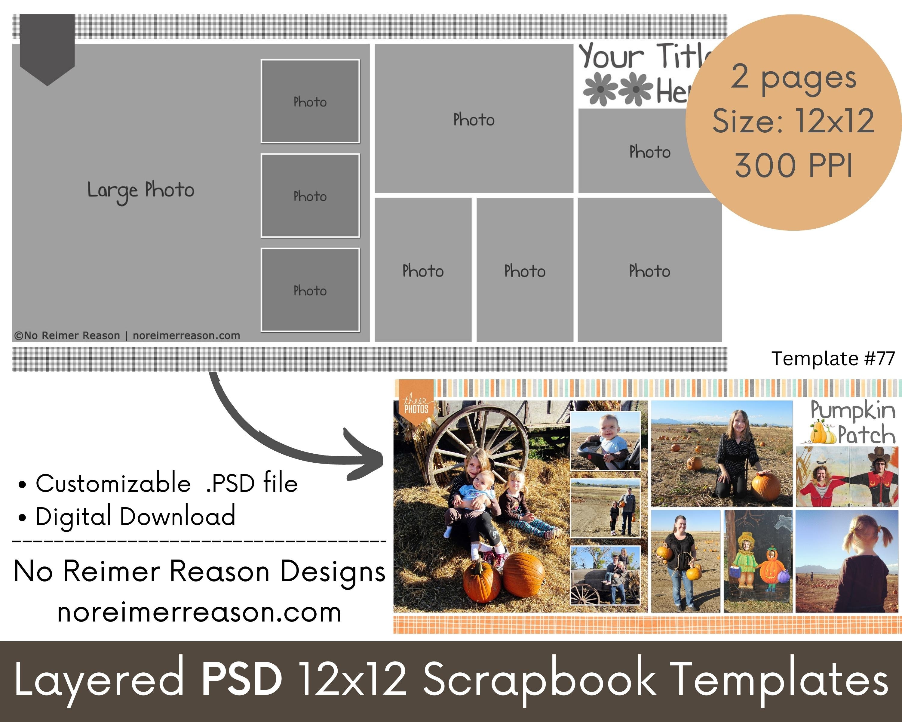 Scrapbook Page Layout Templates