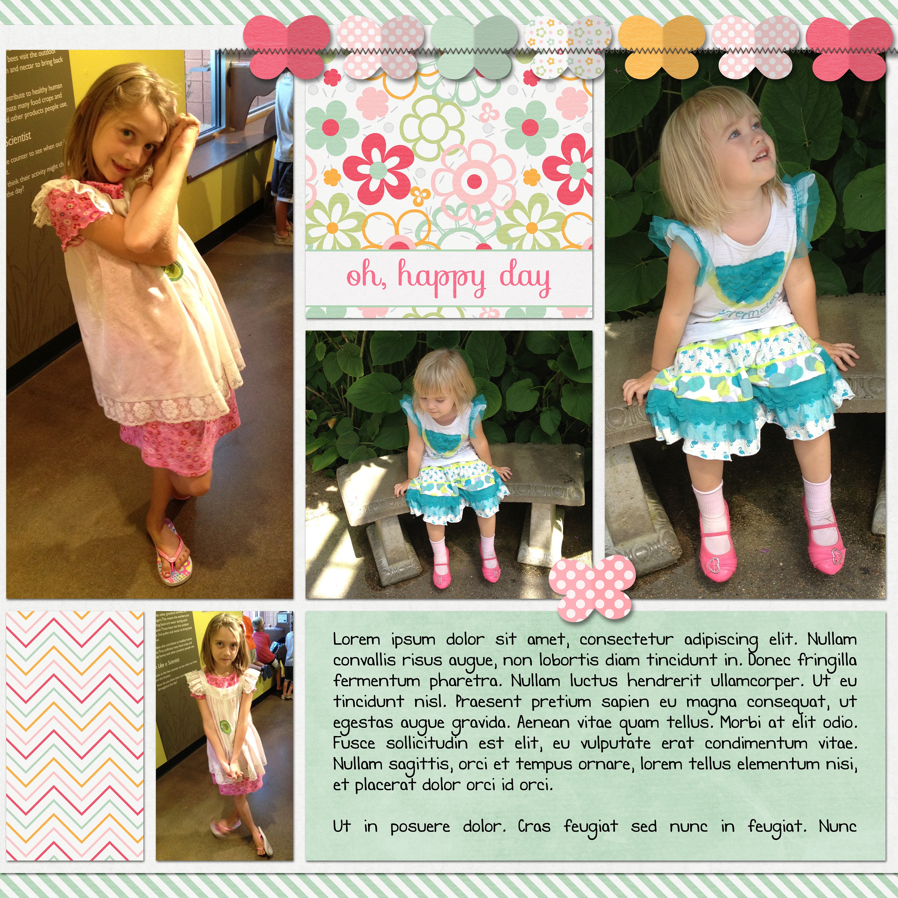 12x12 Digital Scrapbook Page Layout Template, Scrapbooking Photoshop ...