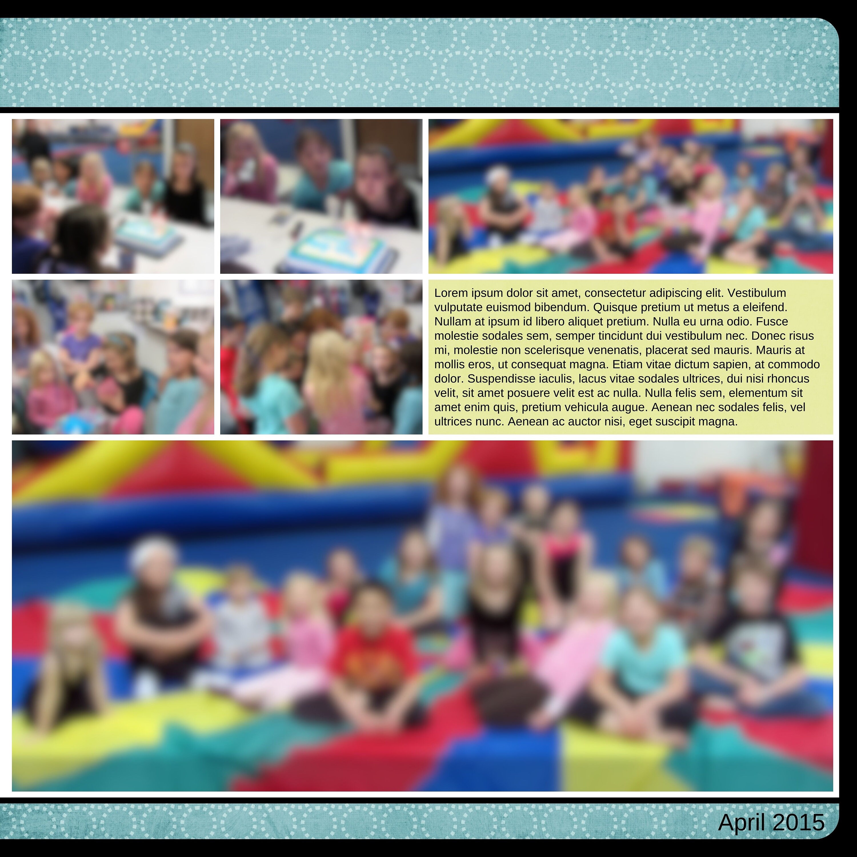12x12 Digital Scrapbooking Template, Scrapbook Page Layout, Storybook ...