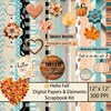 12x12 Digital Scrapbooking Template 2 Page Scrapbook Layout 91 - Etsy