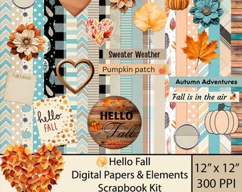 12x12 Digital Scrapbooking Template 2 Page Scrapbook Layout - Etsy