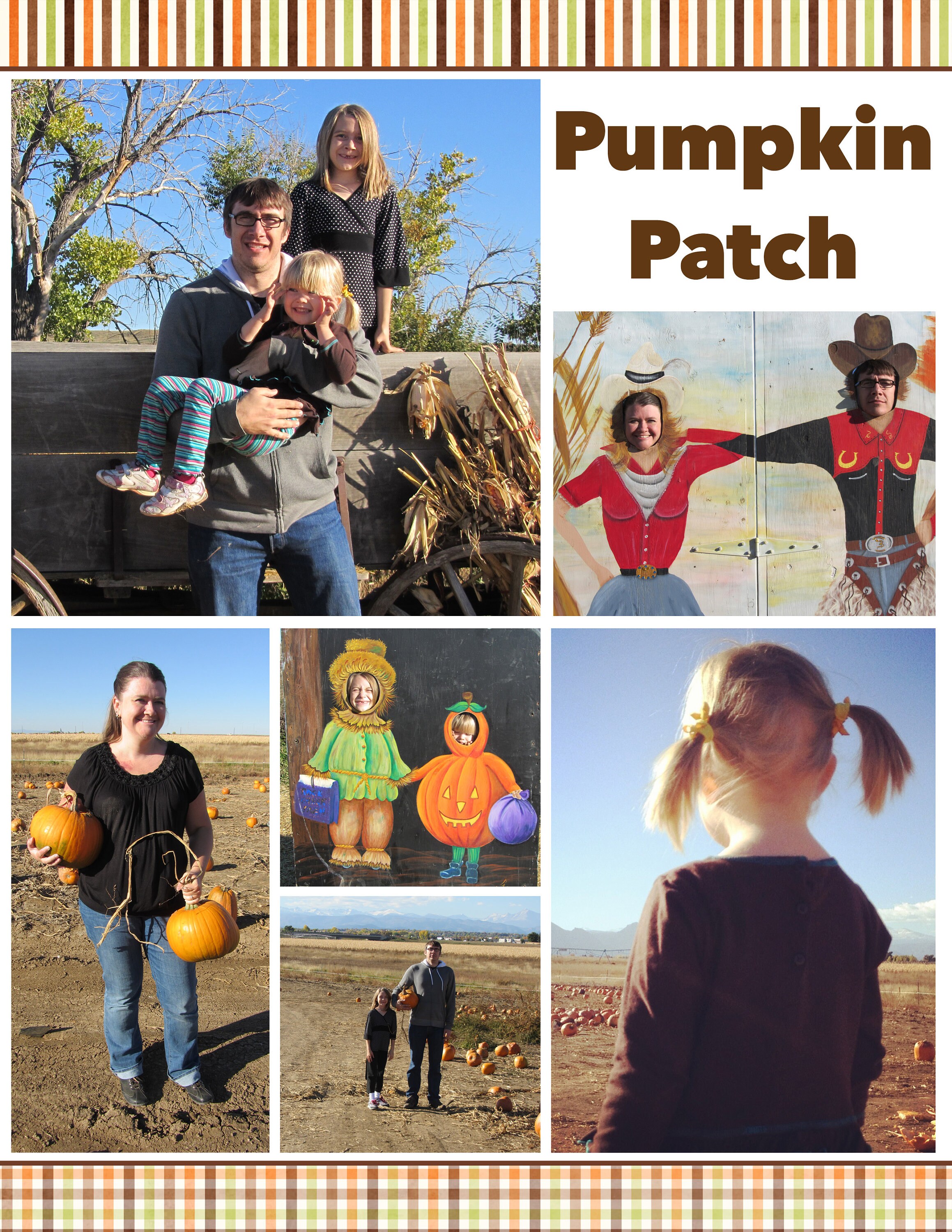 8.5x11 Digital Scrapbooking Template, Photo Collage Scrapbook Page ...