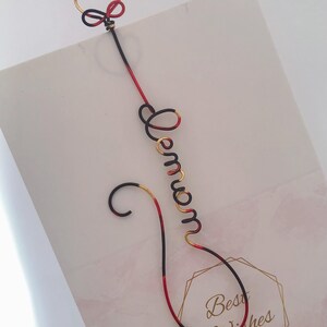 Personalized Wire Name Bookmark / Multicolored Copper Wire / 18 Gauge ...