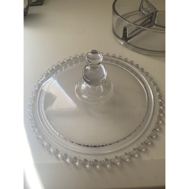 Imperial Glass CANDLEWICK 3 Part Divided Round 400/110 7 Candy Box ...