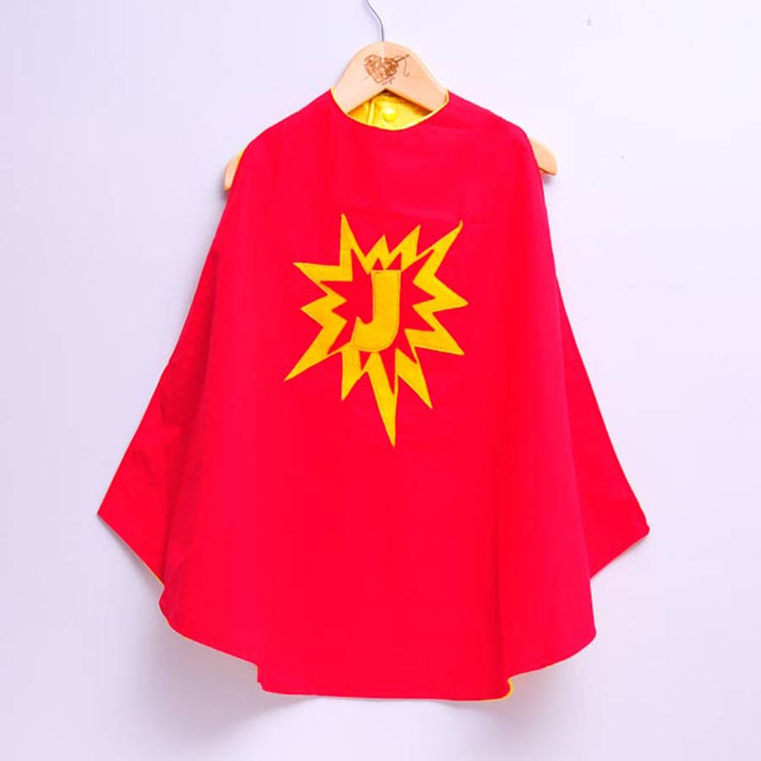 Custom Superhero Cape With Personalised Initial - Etsy