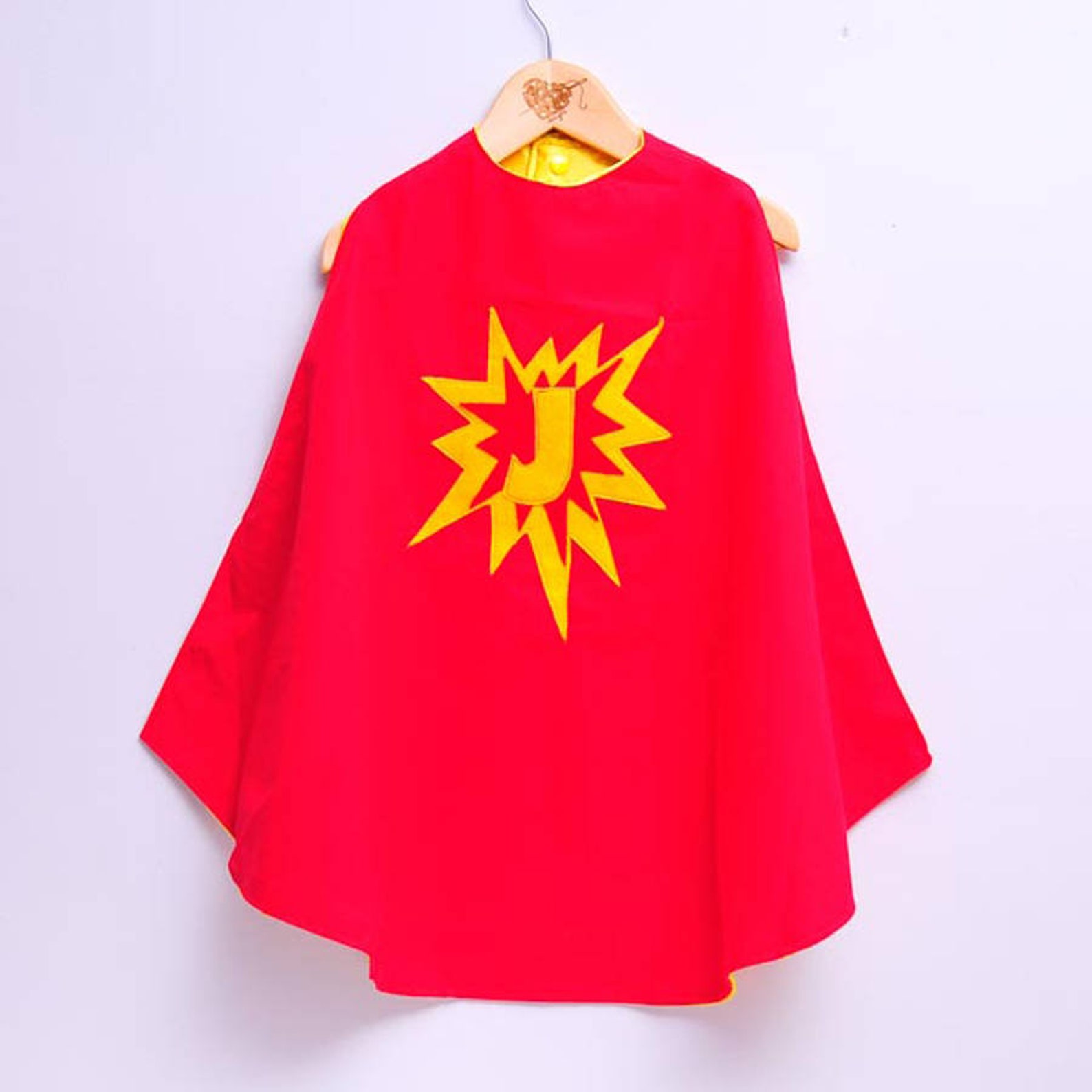Custom Superhero Cape With Personalised Initial - Etsy