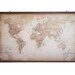 Classy Modern Map, 70"x43", Unusual Wall Map Art, Ancient Walnut ...