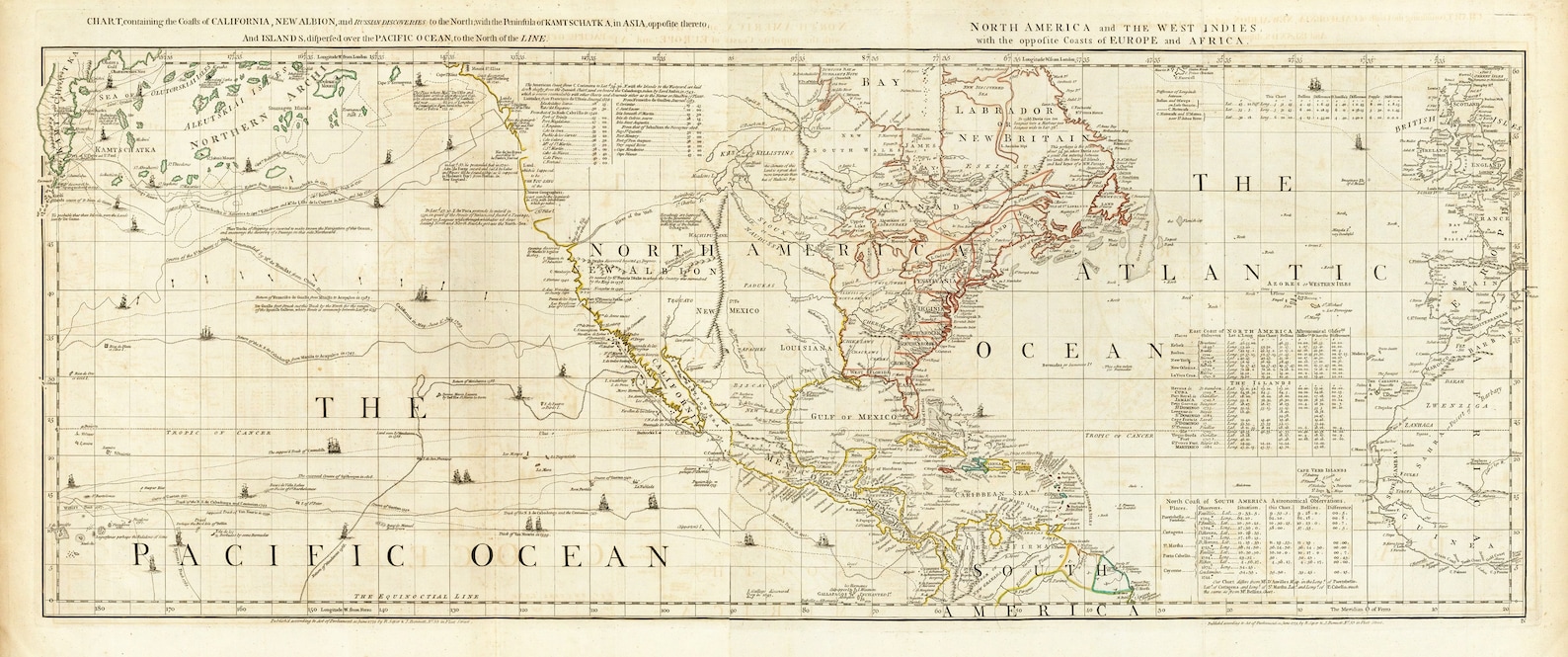 Horizontal US Map Chart Containing the Coasts of - Etsy